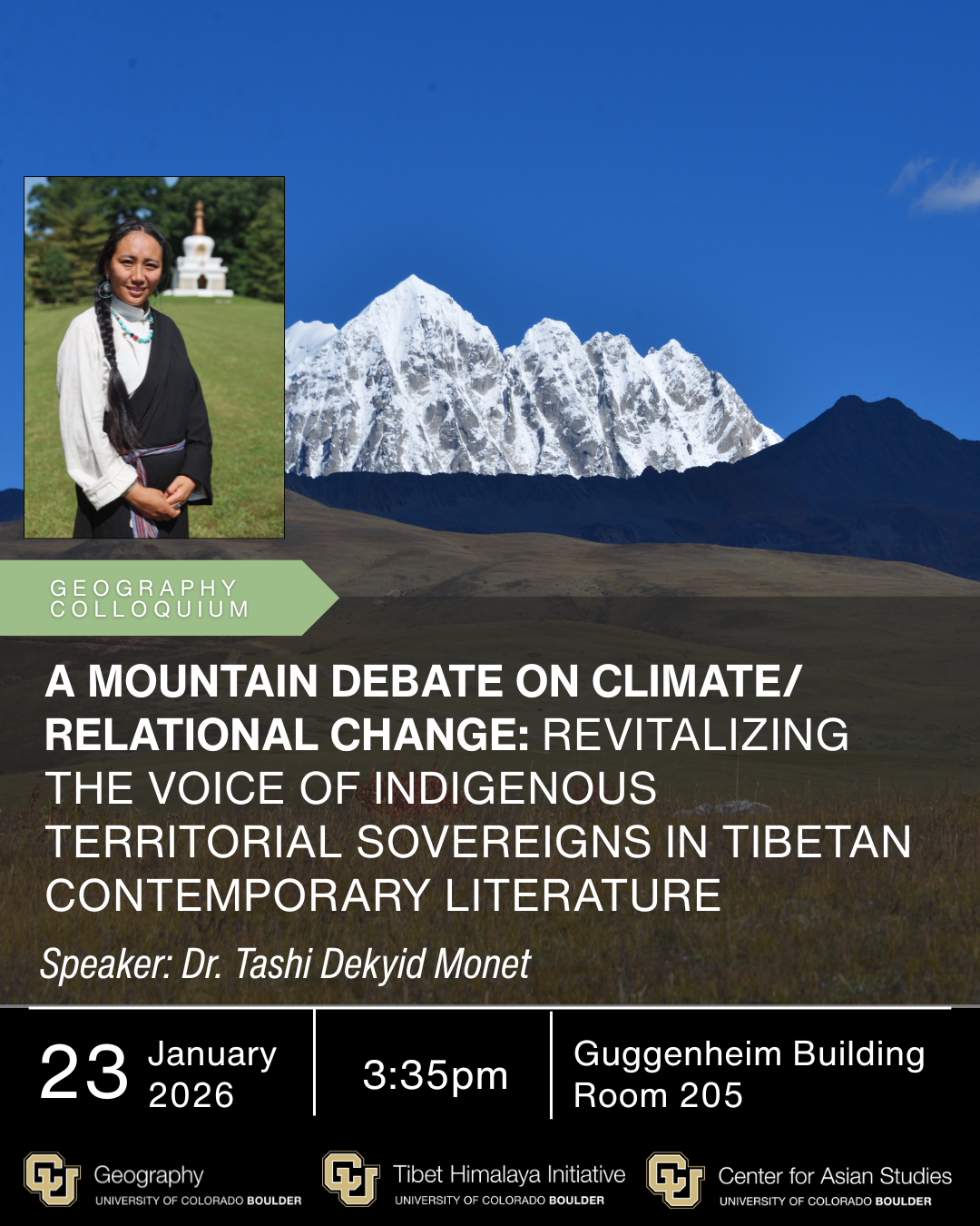 Dr. Tashi Dekyid Monet's Lecture on "A Mountain Debate on Climate ...